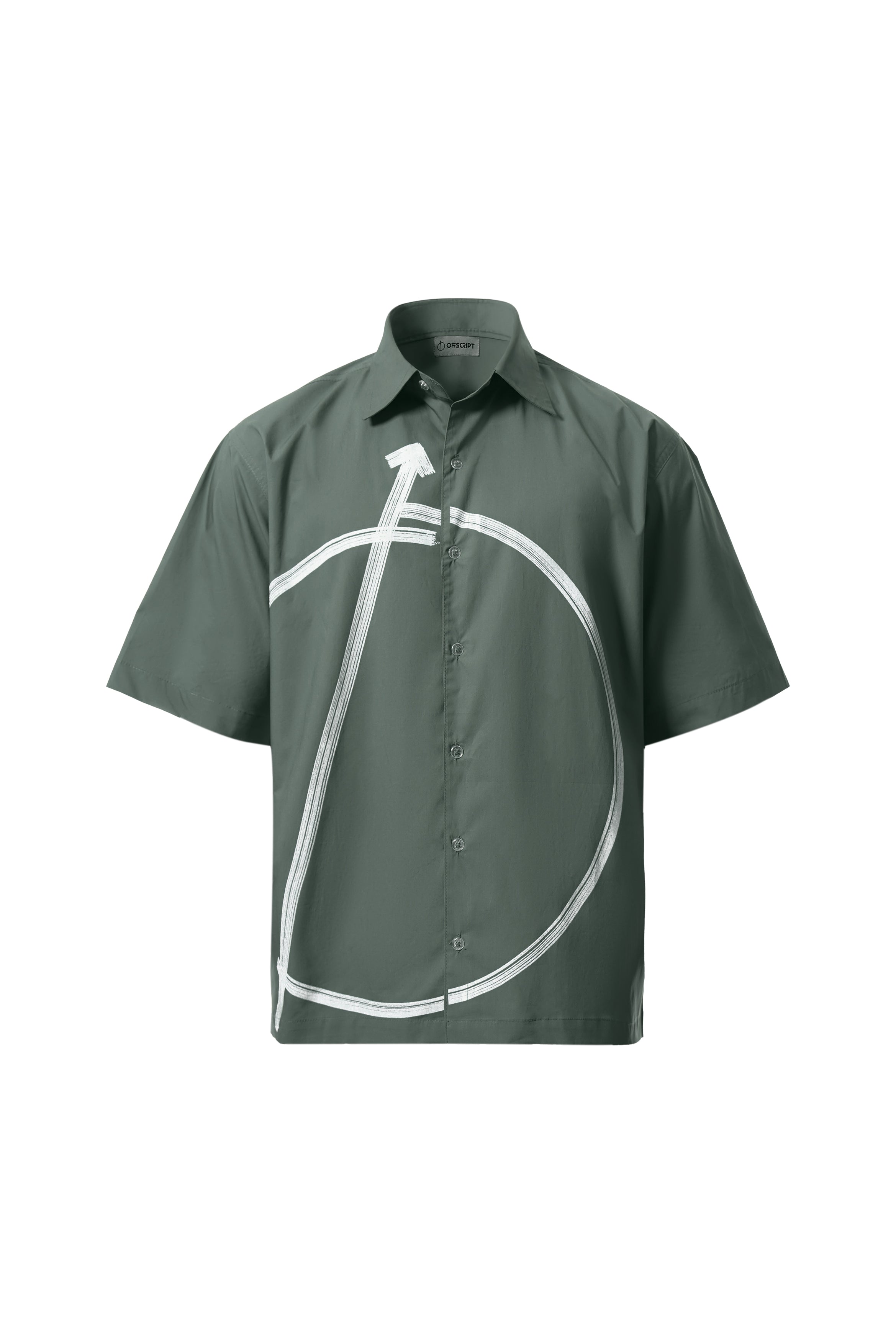 SYMBOL STROKE RELAXED SHIRT – Offscript.co.in